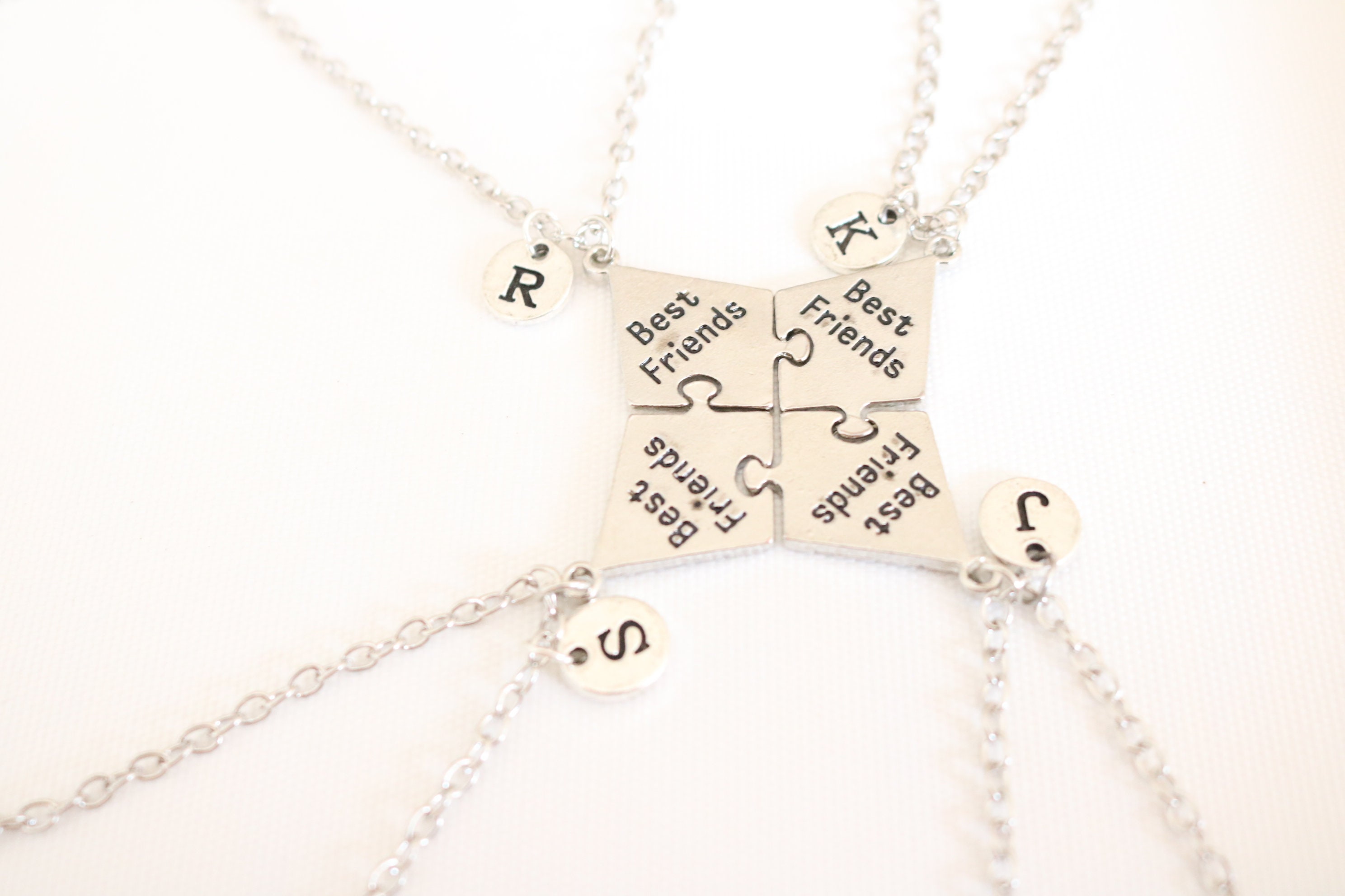 4 Best Friends Gifts, Best Friends Necklaces, Four Friends Necklace ...