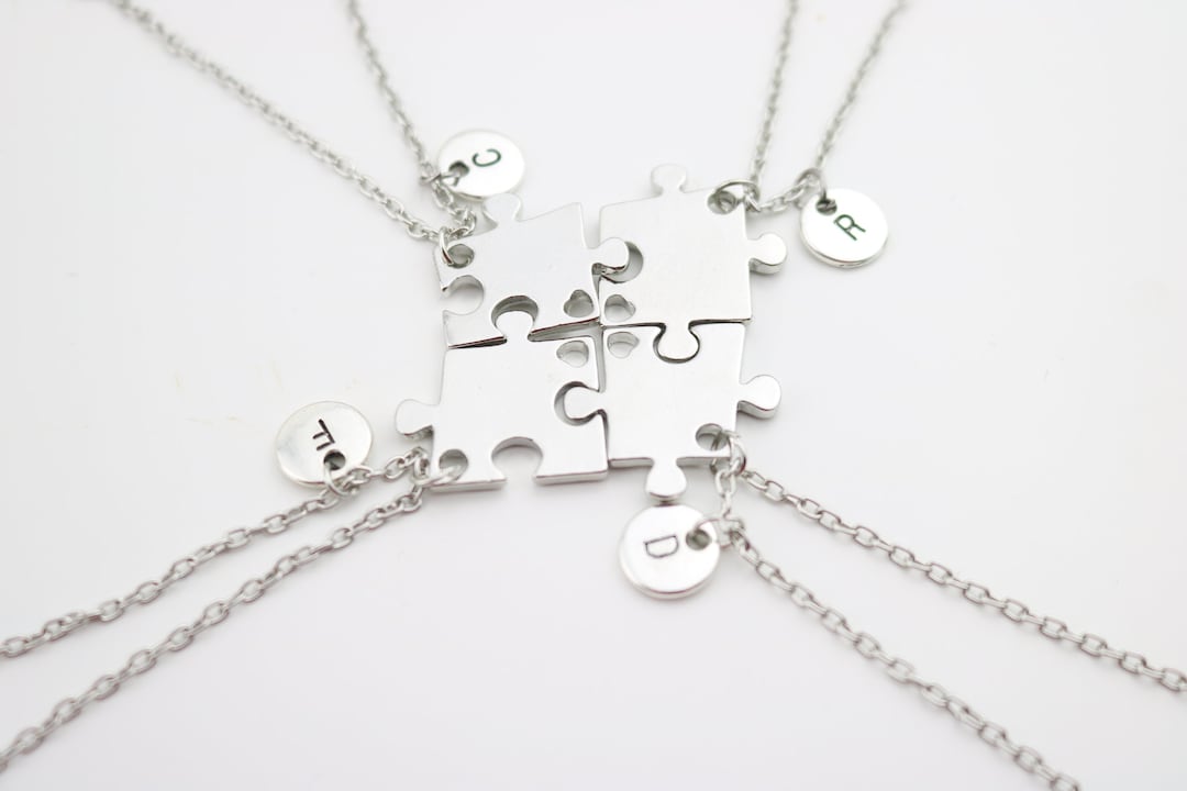 4 Best Friend Gifts, Best Friends Forever Gifts, Four Friend Necklace ...