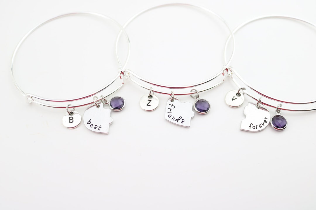 3 Friends Bracelets, BFF Gifts for 3, Matching Gifts, Friendship ...