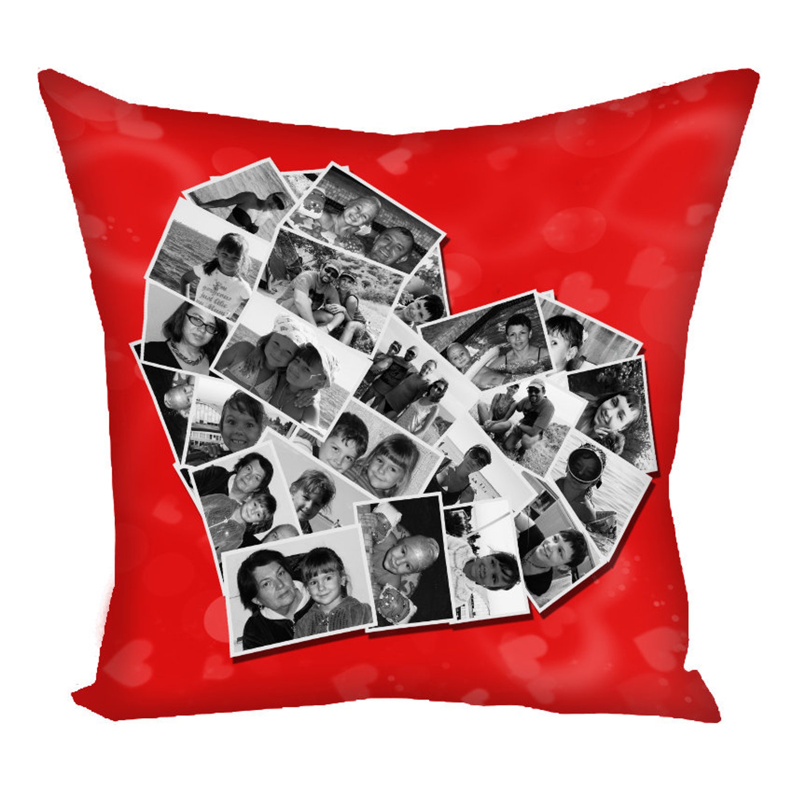 Heart Photo Collage On Posters And Pillows Gifts For Etsy
