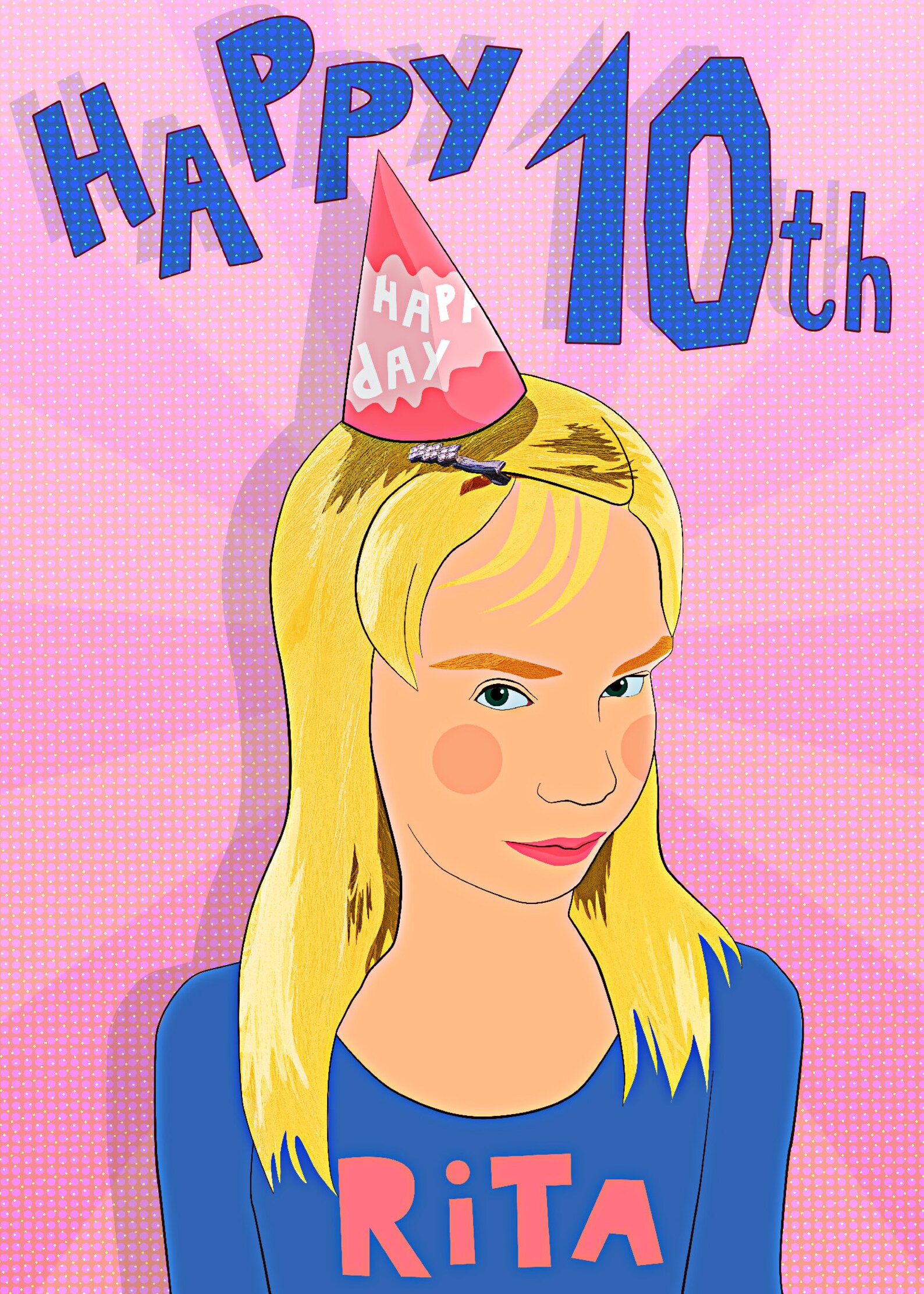 Custom Your Portrait on Birthday Card | Cartoon Face on Postcard ...