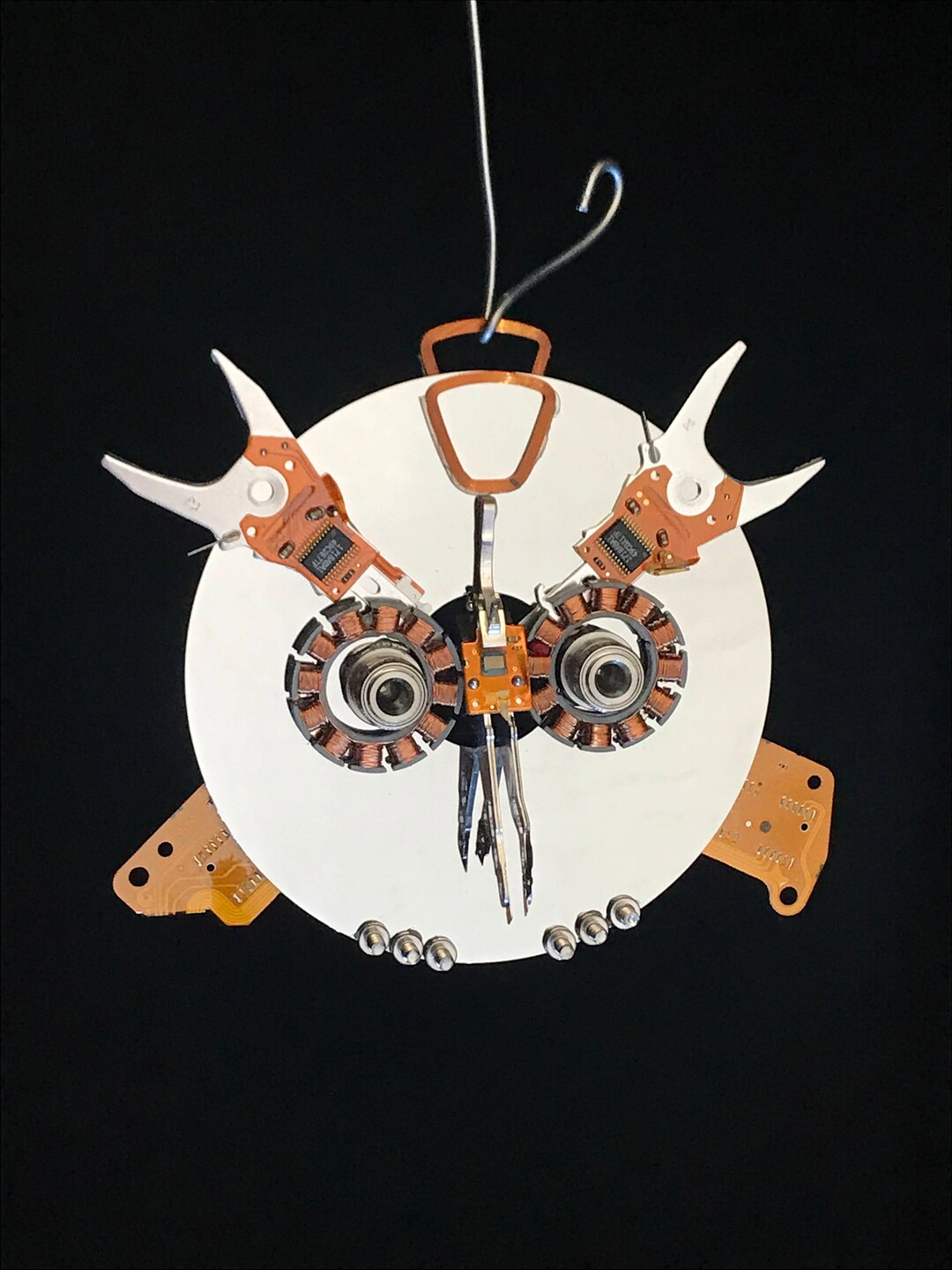 Cyberpunk Upcycled Owl OOAK, Dagger - Etsy