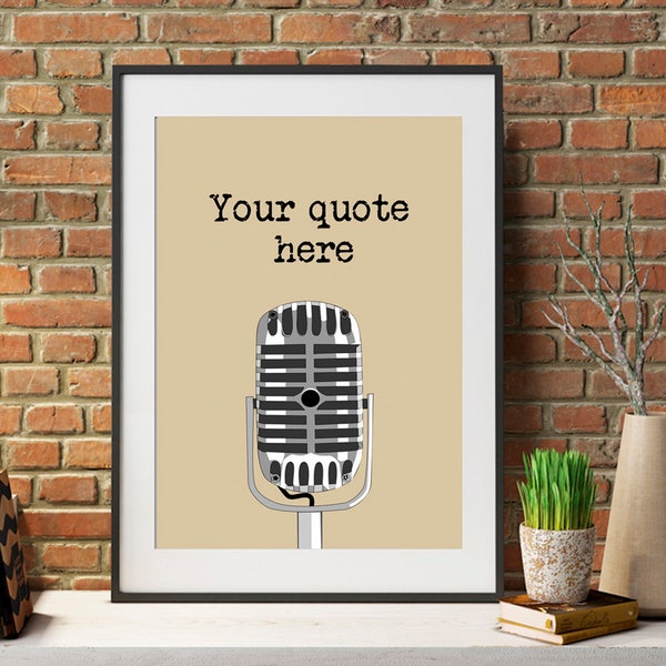 Microphone Art - Etsy