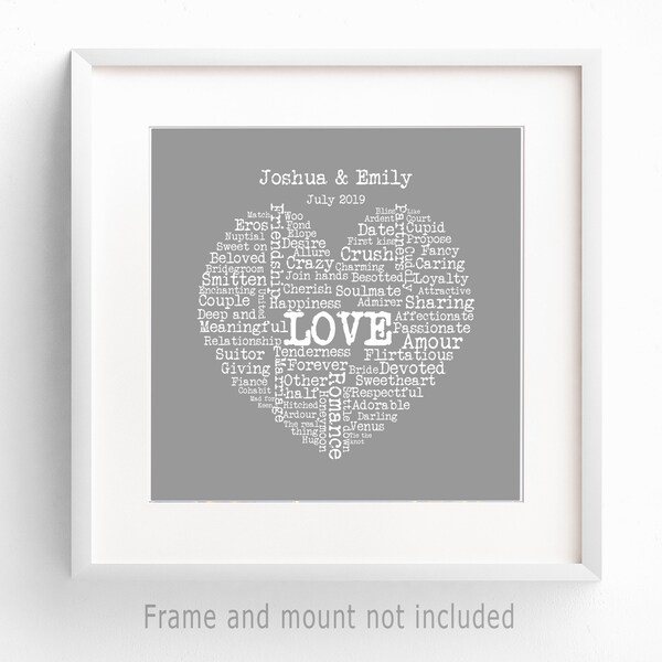 Heart Typography - Etsy