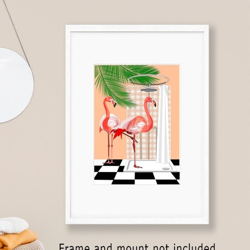 Flamingo Bathroom - Etsy