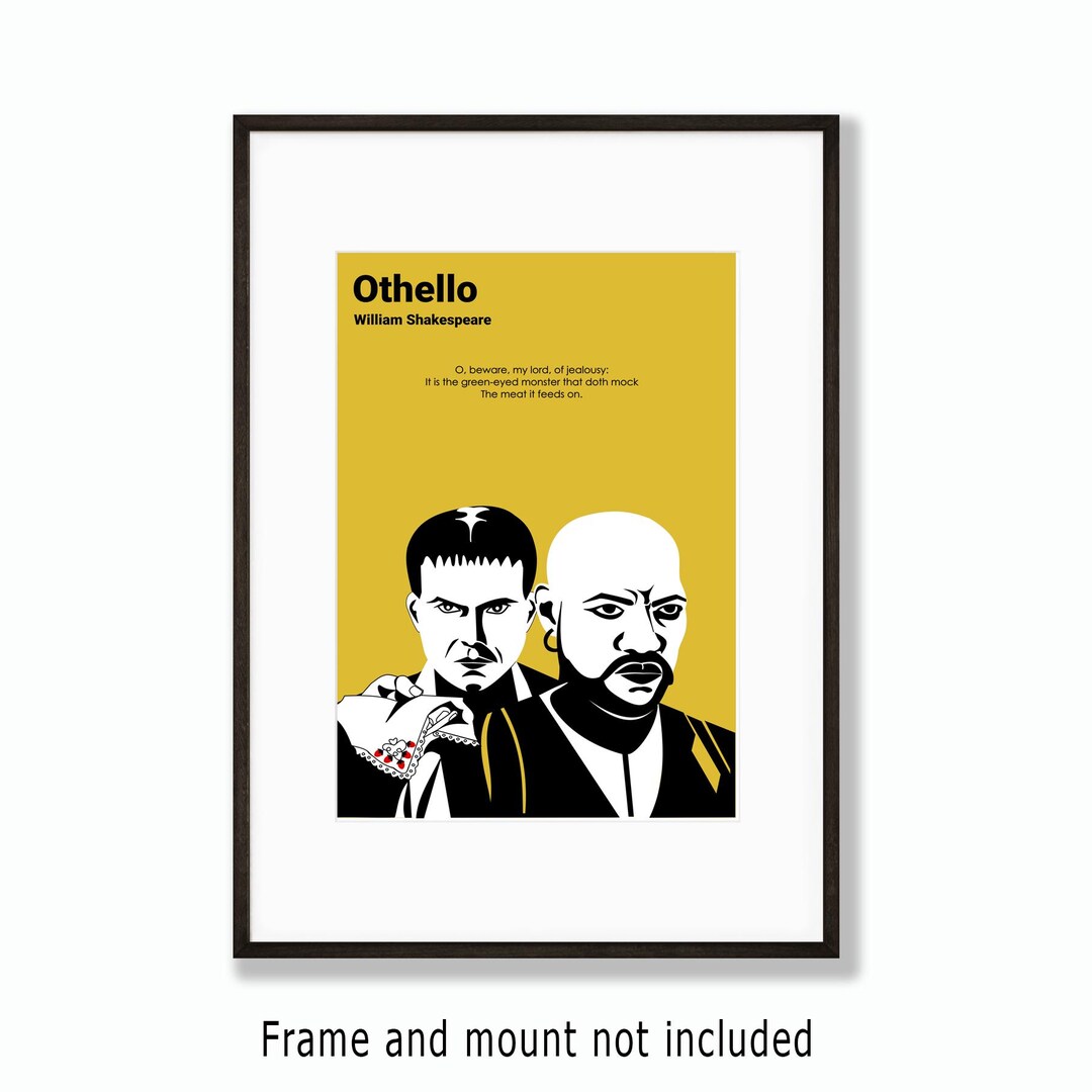 Othello Wall Art: Shakespeare's Classic Tragedy Poster for Book Lovers ...