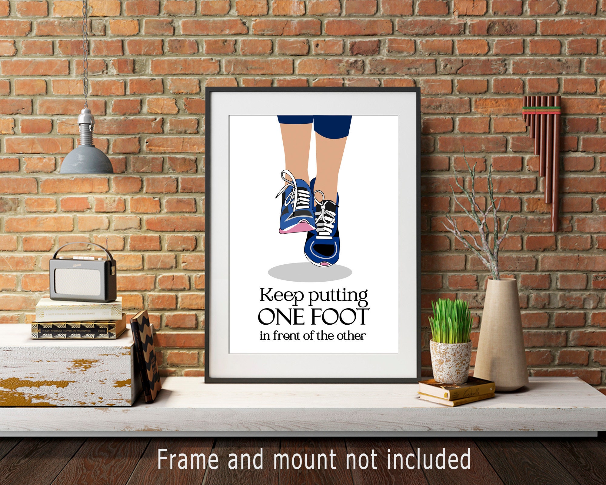 Running Wall Art Print Fitness Quote Poster | Etsy