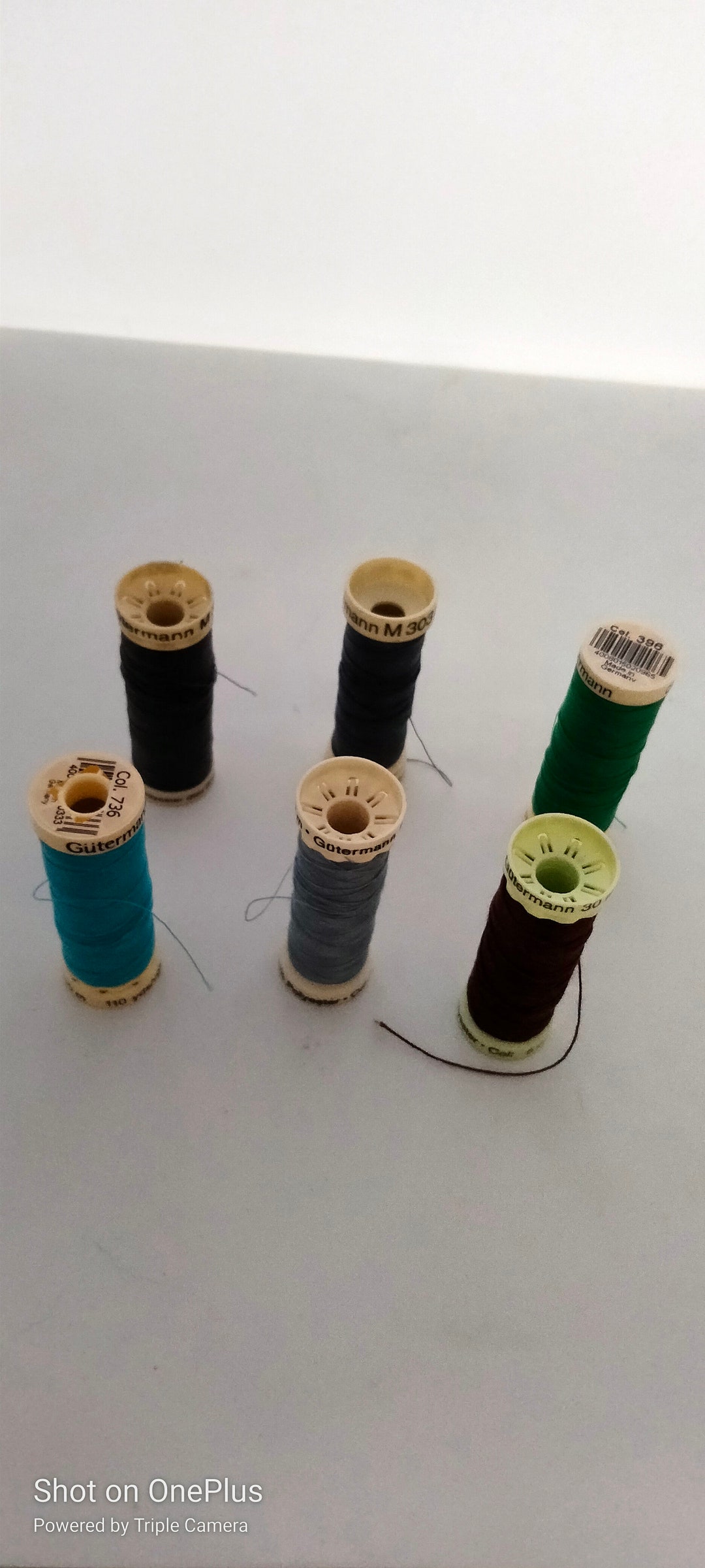 Lot of 6 Spools of Vintage Sewing Thread From the 1980s 100% Polyester ...