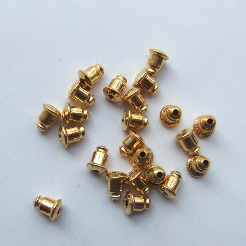 Jewelry & Beauty End Caps Findings batch of 10 bell-shaped pusher tips ...