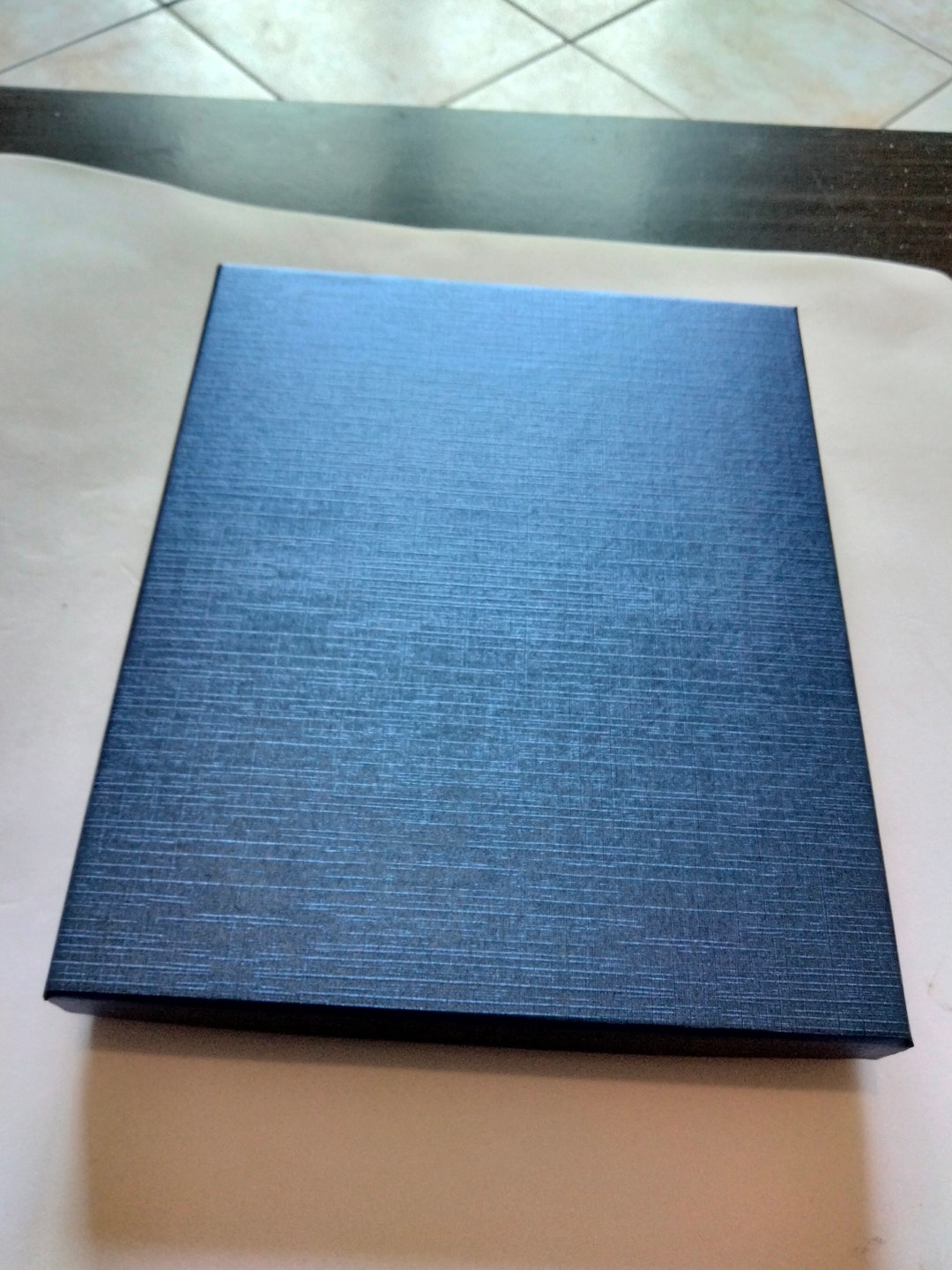 Large Satin Blue Gift Box With Black Background for Finery - Etsy Canada