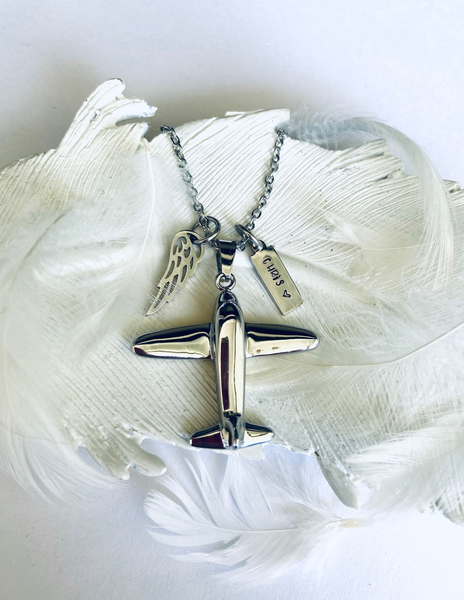 Pilot Urn Pilot Memorial Ashes Pendant Flight Attendant - Etsy