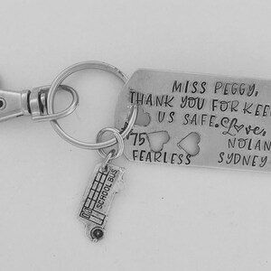 School Bus Driver Gift • Bus Driver Key Ring • School Bus Driver Key ...