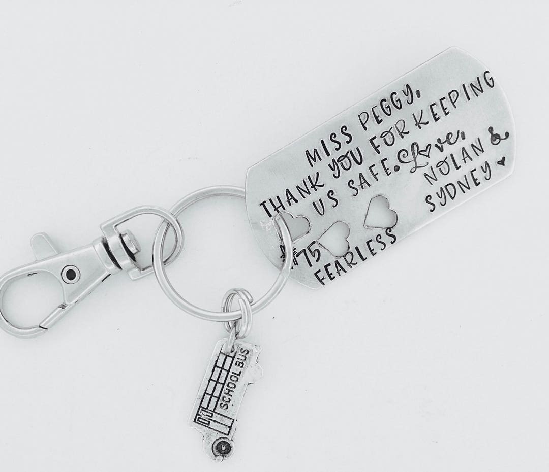 School Bus Driver Gift • Bus Driver Key Ring • School Bus Driver Key ...