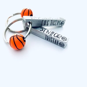 Personalized Senior Basketball Key Chain Senior 2026 Basketball Gift ...