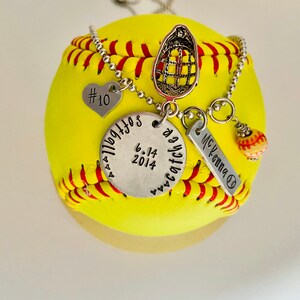 Softball Catcher • Softball Player • Softball Mom Necklace • #softball ...