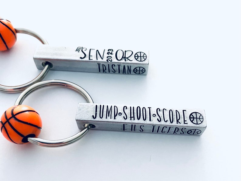 Personalized Senior Basketball Key Chain Senior 2026 Basketball Gift ...