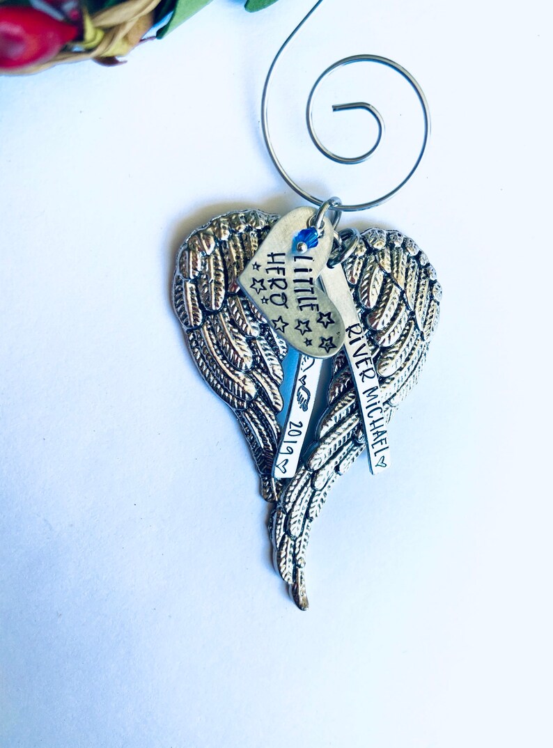 Little Hero • Angel Wing Donor Ornament • Donor Baby • Mommy of an ...