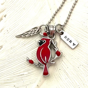 Cardinal Urn Necklace Personalized Cardinals Appear When Angels Are ...