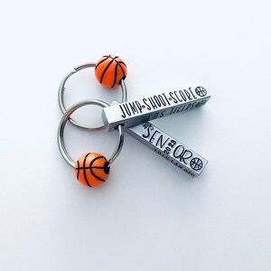 Personalized Senior Basketball Key Chain Senior 2026 Basketball Gift ...