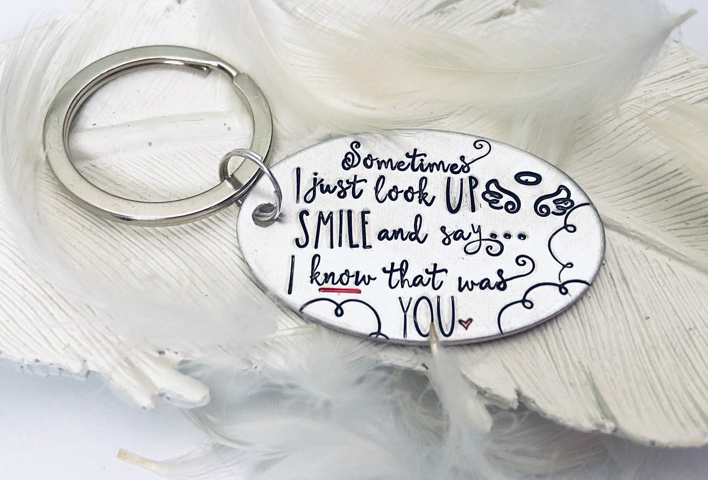 Memorial Key Ring Remembrance Gift Loss of a Loved One in - Etsy