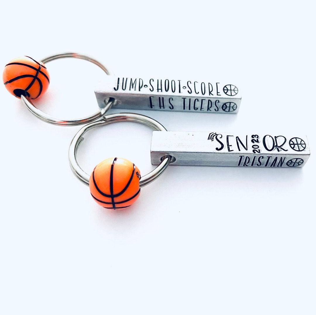 Personalized Senior Basketball Key Chain Senior 2026 Basketball Gift ...