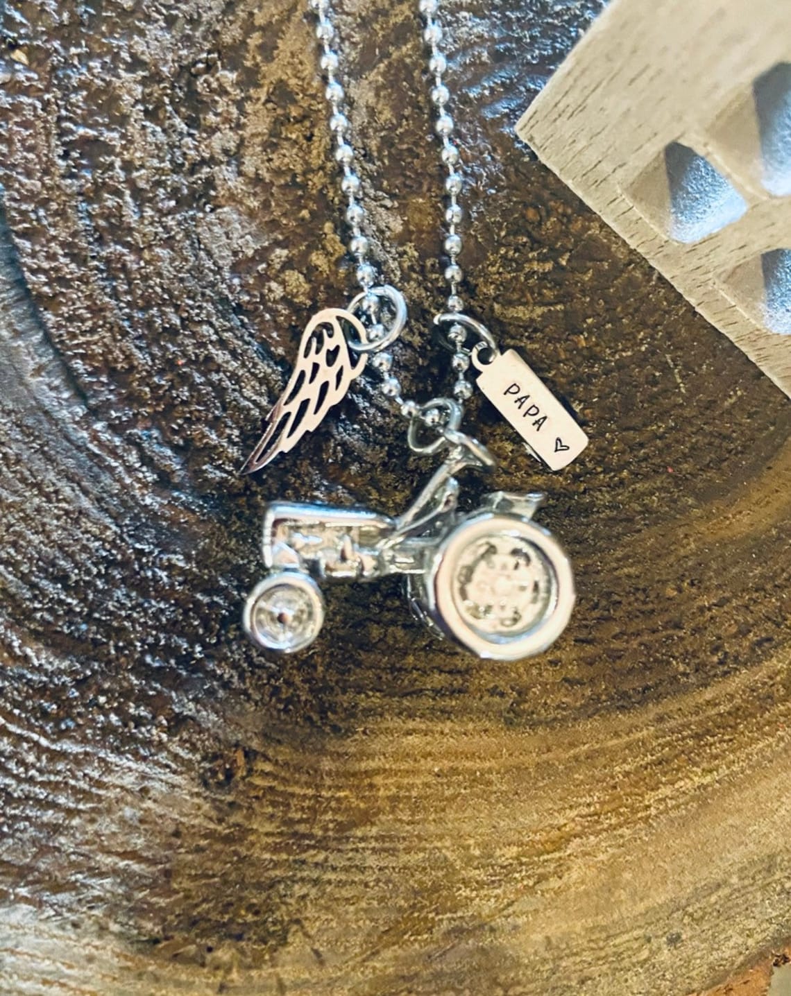 Tractor Urn Necklace Farmers Urn for Papa Farming in Heaven Urn ...