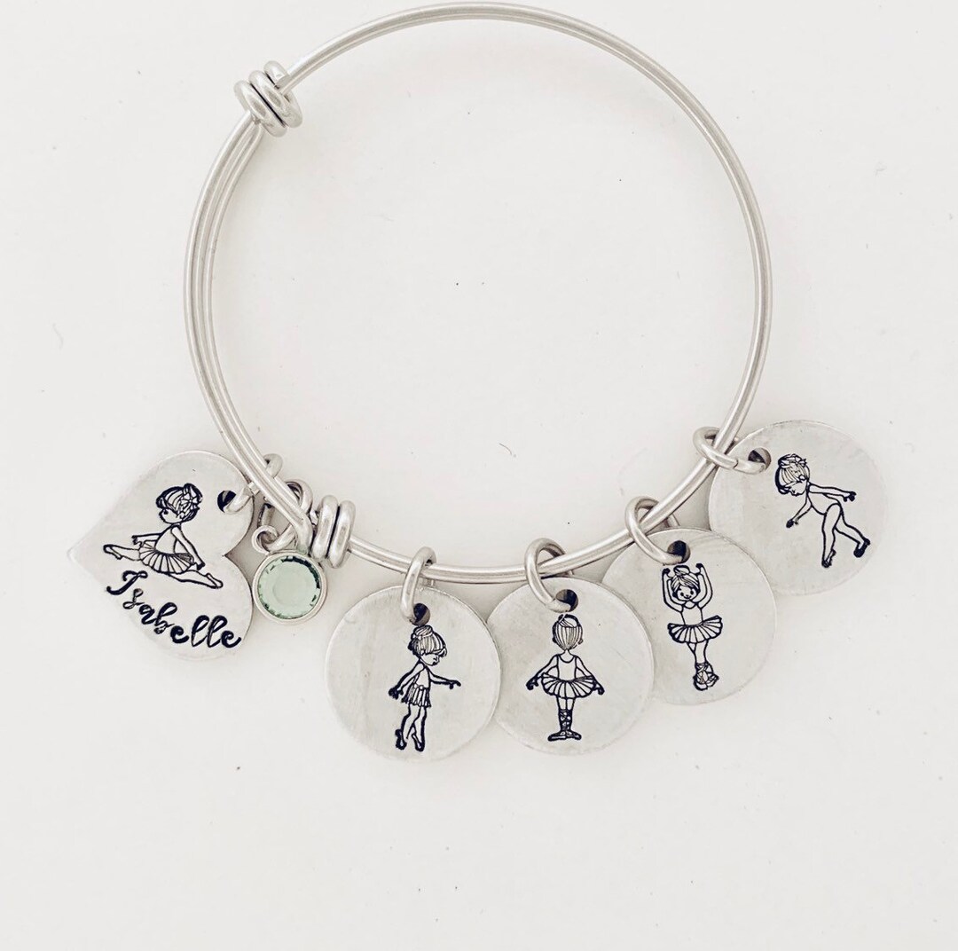 5,6,7,8 Dance Bracelet Personalized Dance Recital Jewelry Ballet ...