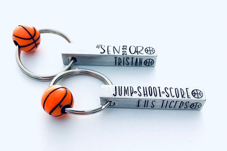 Personalized Senior Basketball Key Chain Senior 2023 - Etsy