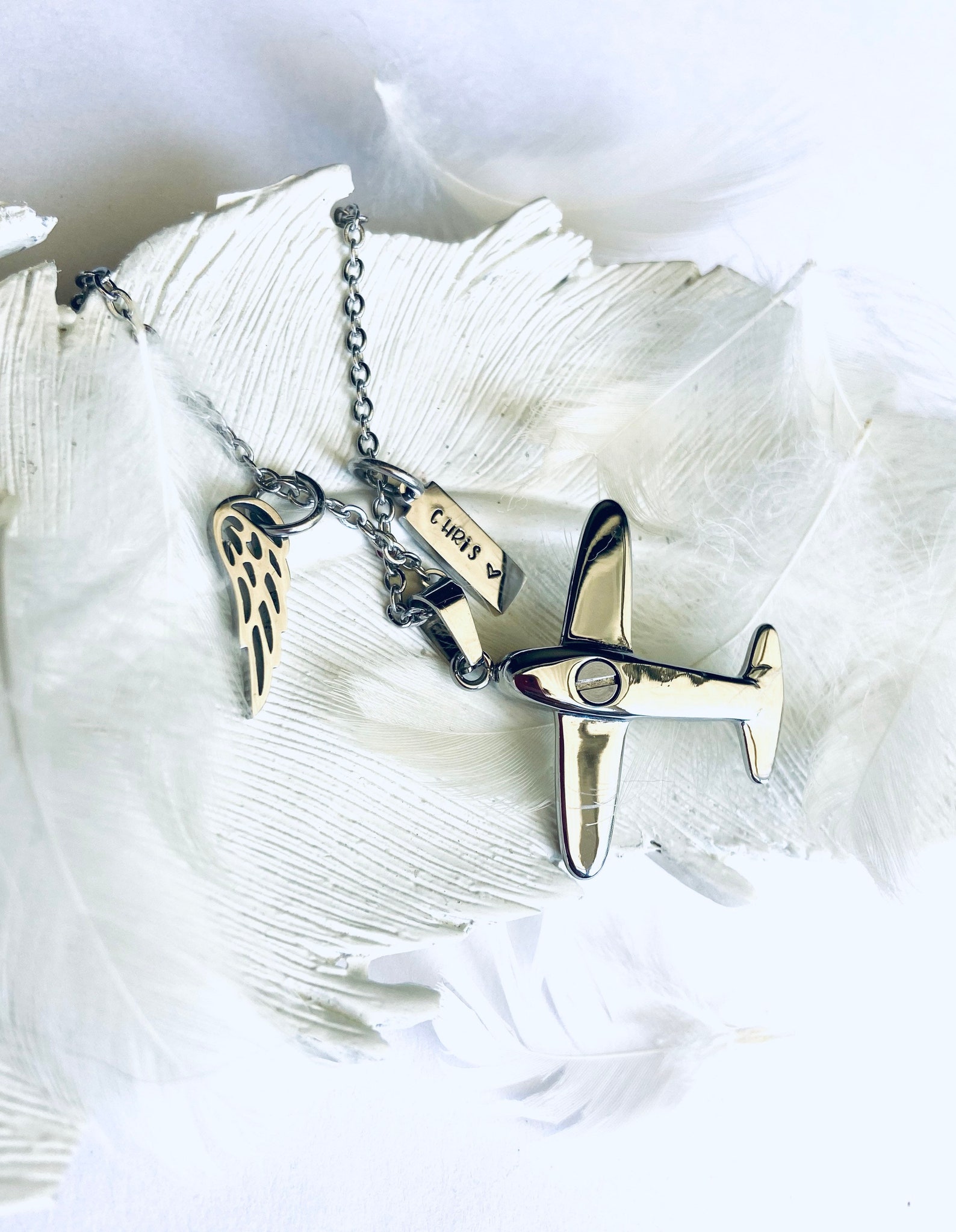 Pilot Urn Pilot Memorial Ashes Pendant Flight Attendant - Etsy