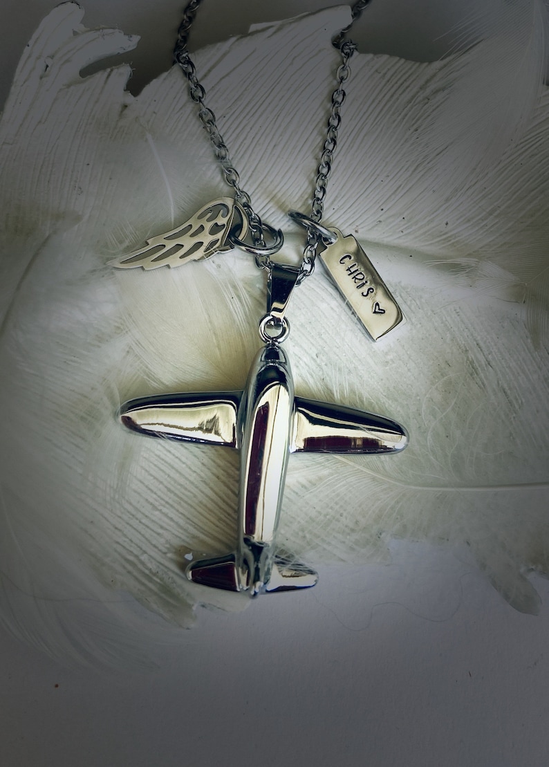 Pilot Urn Pilot Memorial Ashes Pendant Flight Attendant - Etsy