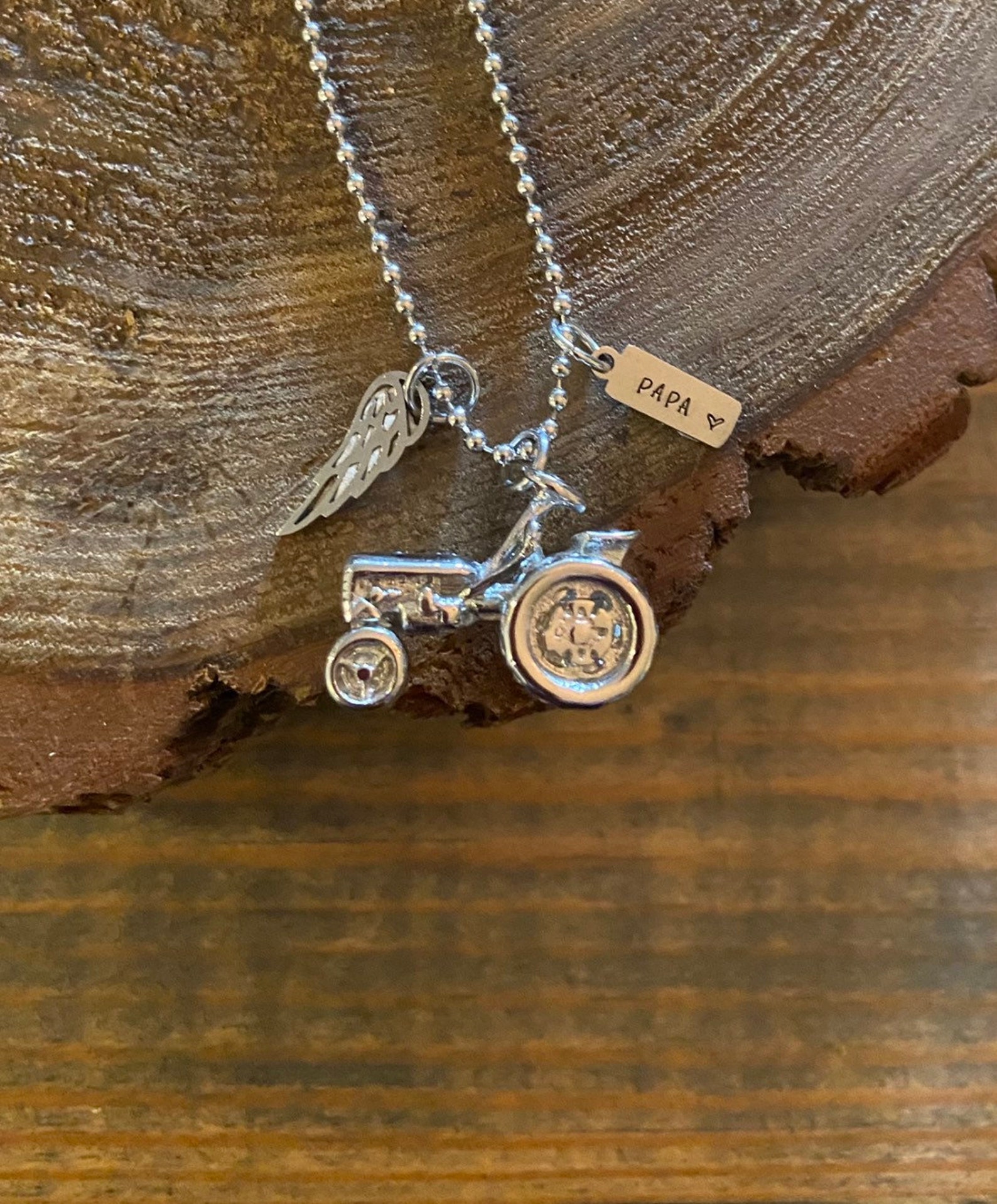 Tractor Urn Necklace Farmers Urn for Papa Farming in Heaven Urn ...