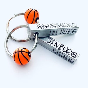 Personalized Senior Basketball Key Chain Senior 2026 Basketball Gift ...
