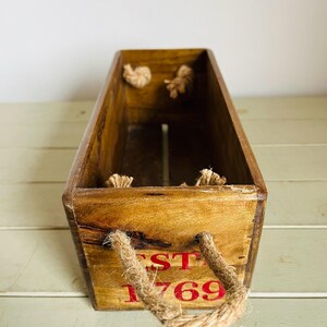 Lovely Rustic Wooden Storage Box - Etsy