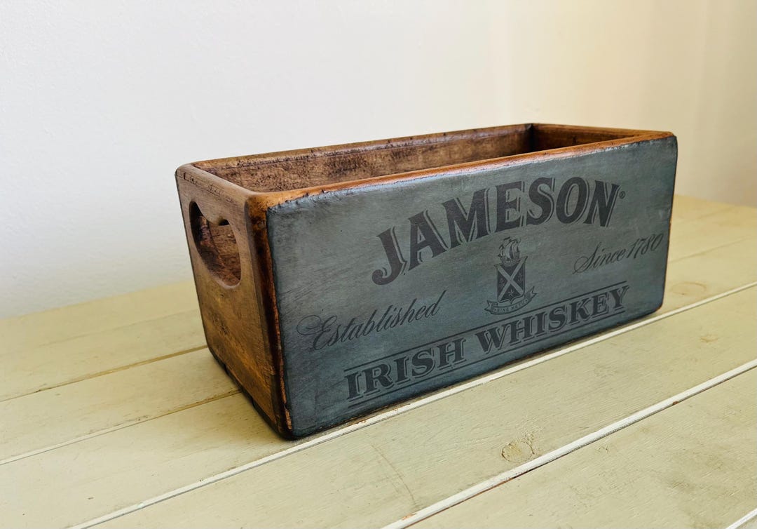 Rustic Wooden Whiskey Storage Box - Etsy