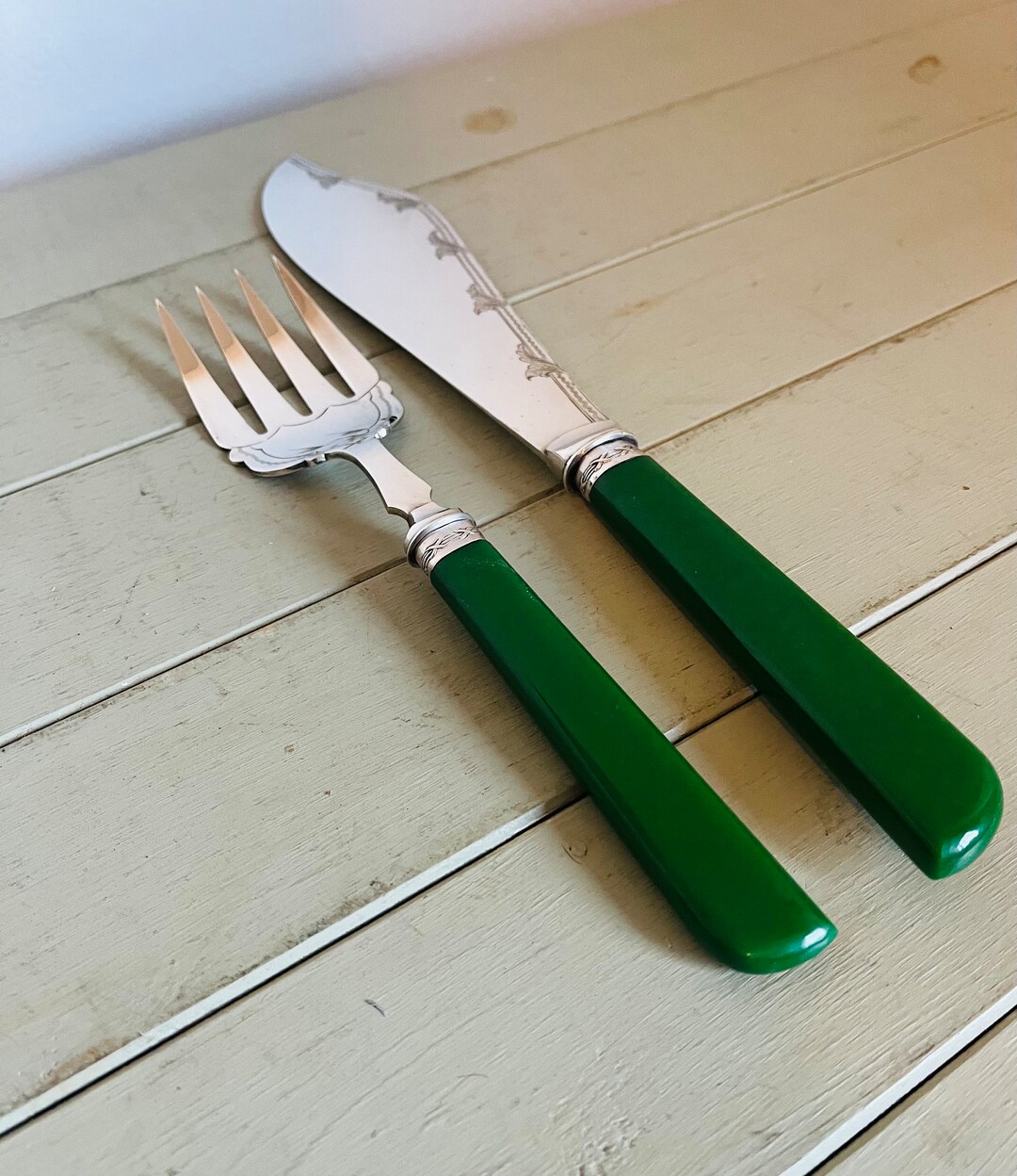 Lovely Vintage Silver Plated Fish Serving Set - Etsy