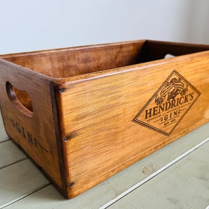 Lovely Rustic Wooden Gin Storage Box 13in X 8in X 5in - Etsy