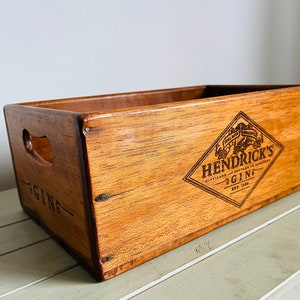 Lovely Rustic Solid Wood Gin Storage Box 14in X 9in X 5.5in - Etsy