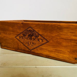 Lovely Rustic Solid Wood Gin Storage Box 12in X 7in X 4.5in - Etsy