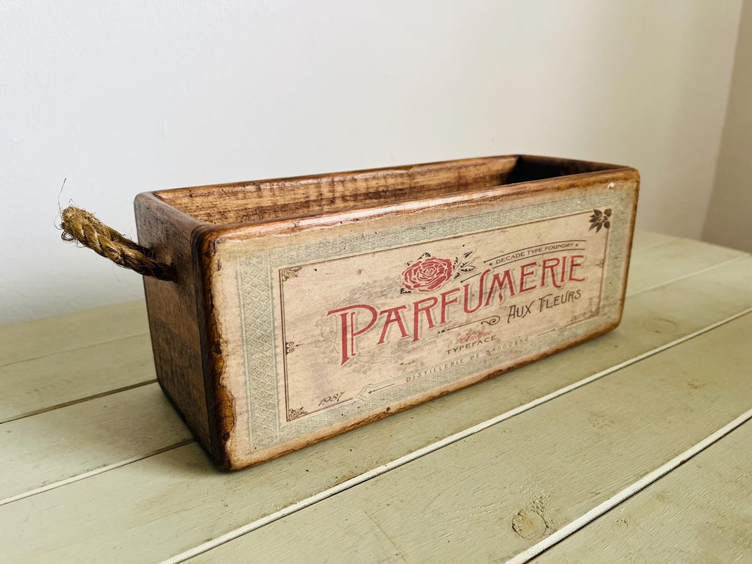 Rustic Wooden Storage Box - Etsy