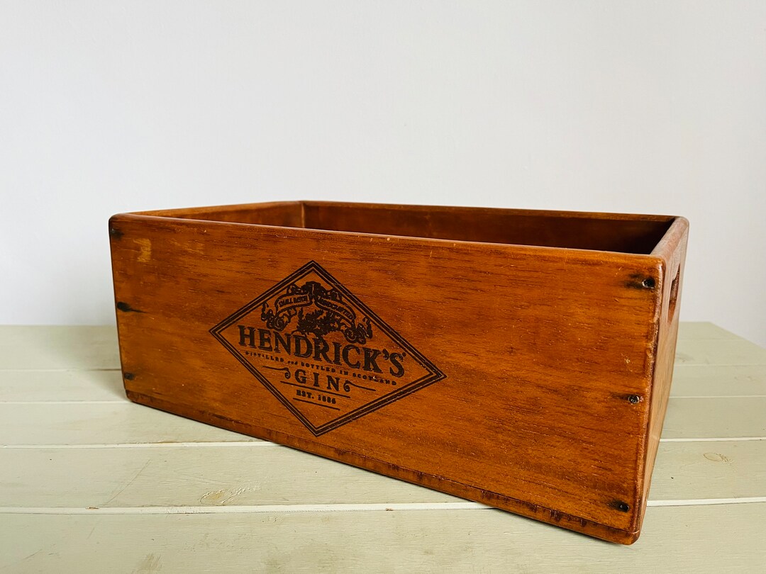 Lovely Rustic Solid Wood Gin Storage Box 14in X 9in X 5.5in - Etsy