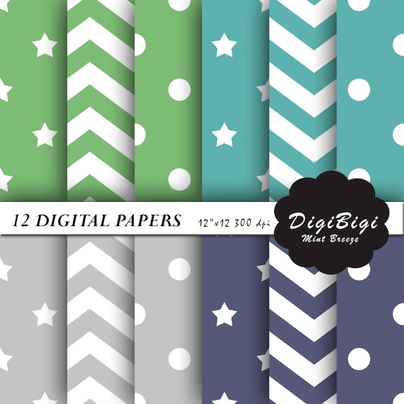 Teal And Gray Chevron Background