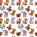 Baby Animals Digital Paper, Cute Animals Digital Paper, Kids Digital ...
