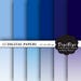 Solid Blue Digital Paper, 12 X 12, Ombre Digital Paper Scrapbook Paper ...