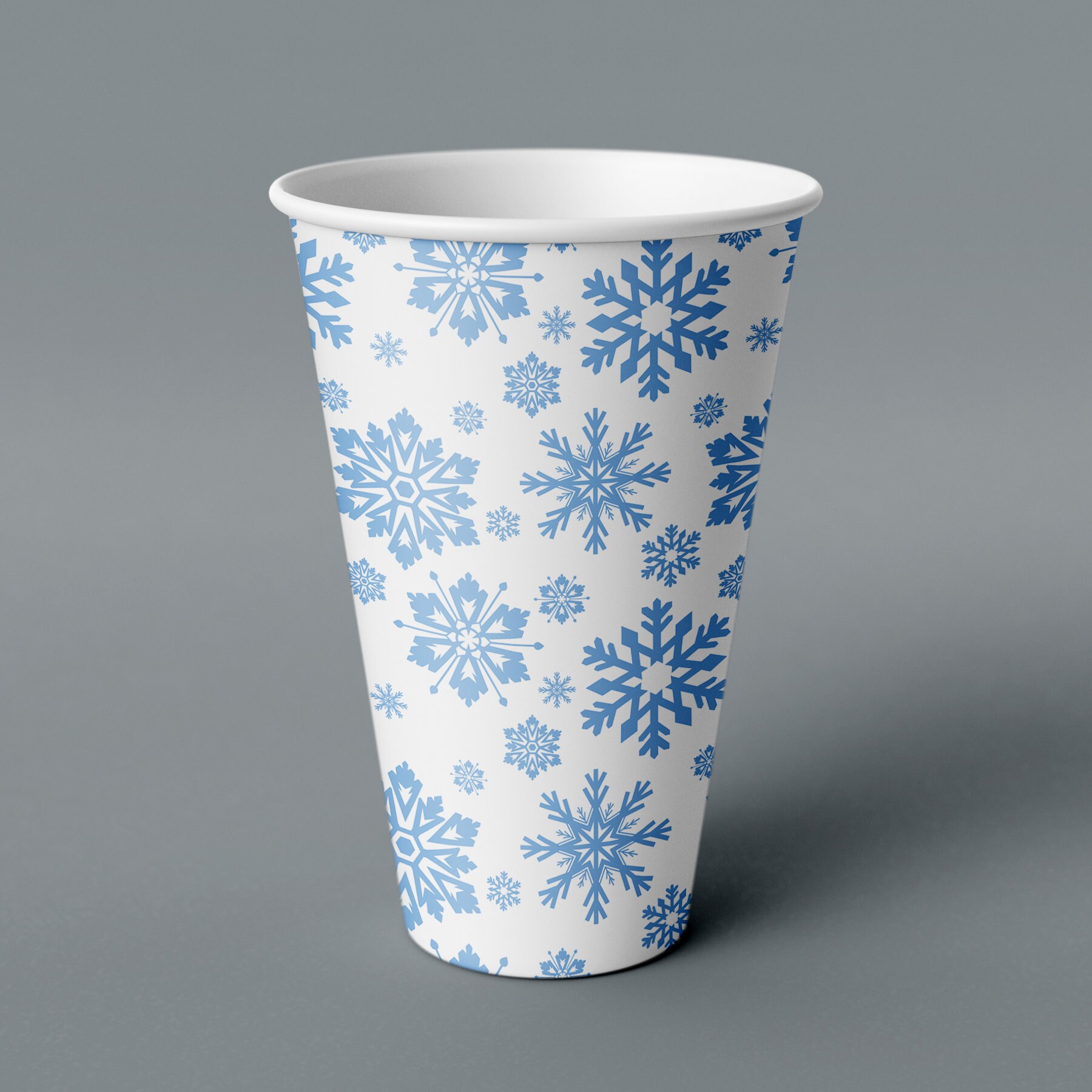 Blue Snowflake Digital Paper, Christmas Digital Paper, Snowflake ...