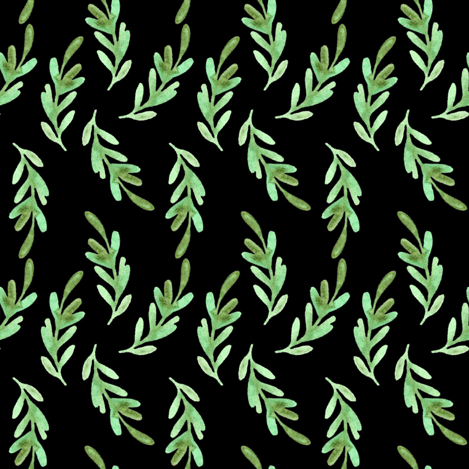 Watercolor Leaves Digital Paper, Seamless Leaves Digital Paper ...