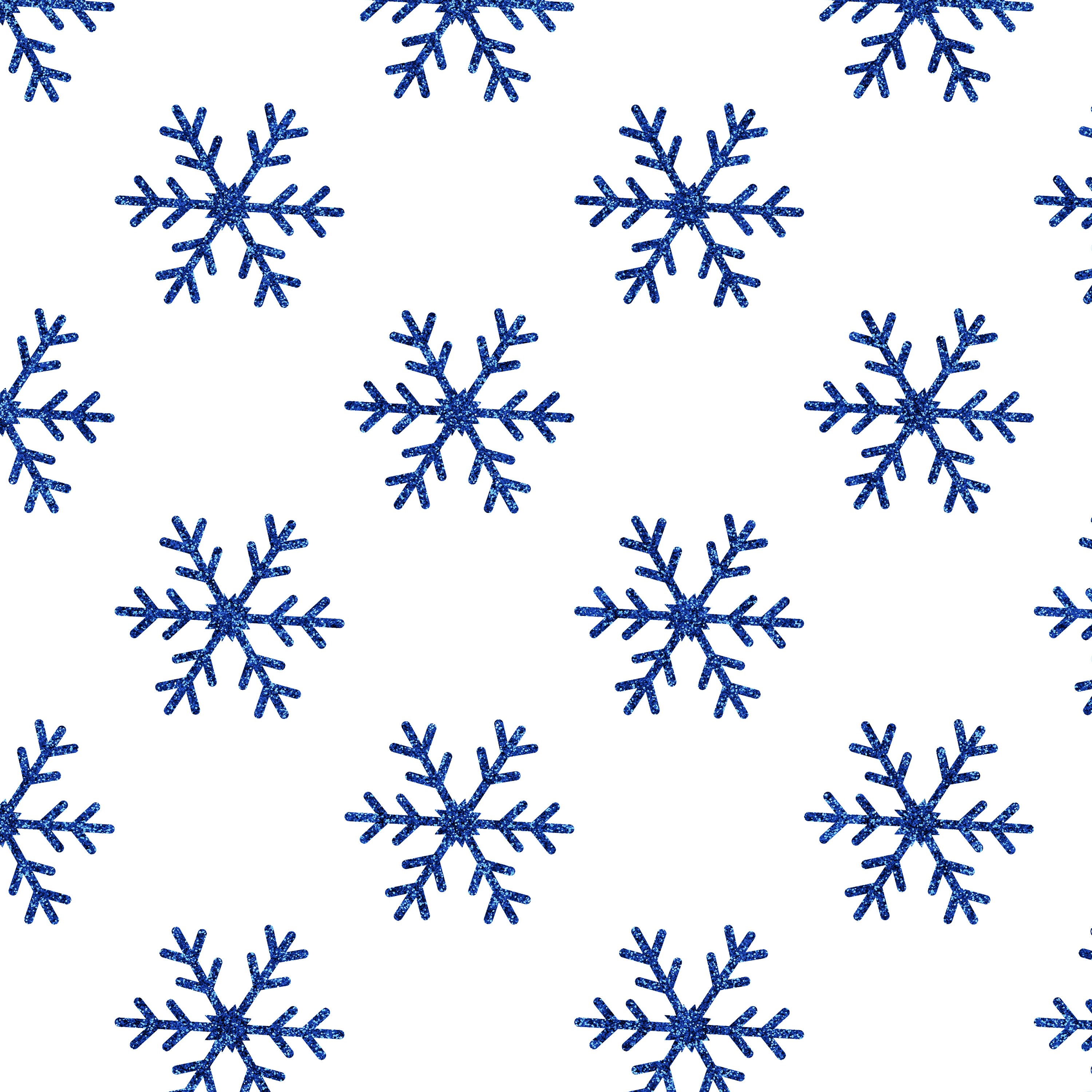 Blue Glitter Snowflakes Digital Paper: Christmas Scrapbook (digital ...