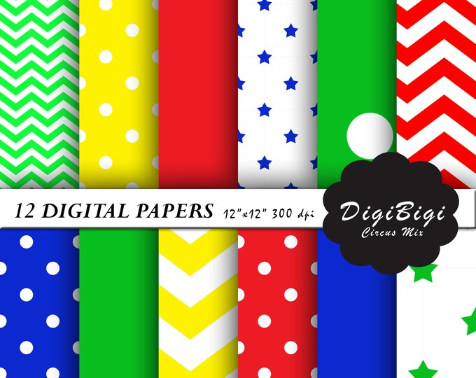 Polka Dot Rainbow Digital Paper, Colorful Seamless Pattern, Scrapbook ...
