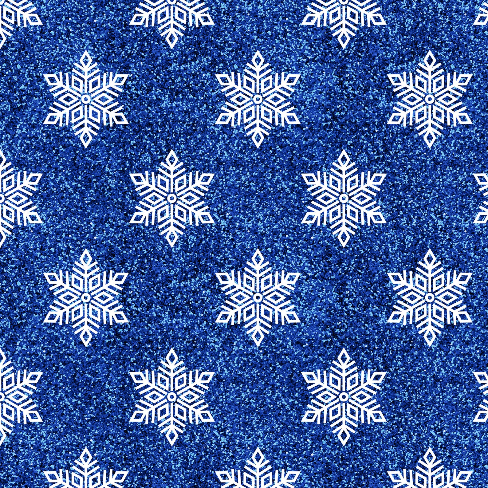 Blue Glitter Snowflakes Digital Paper: Christmas Scrapbook (digital ...