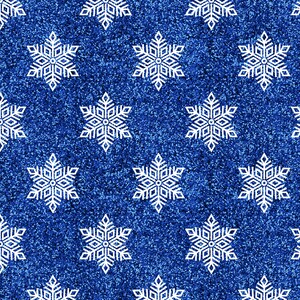 Blue Glitter Snowflakes Digital Paper: Christmas Scrapbook (digital ...