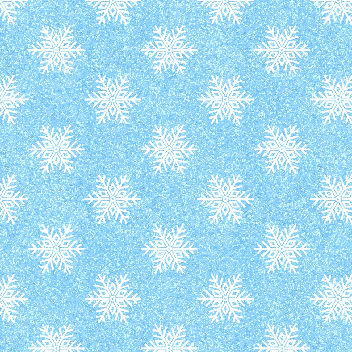 Blue Glitter Snowflakes Digital Paper: Christmas Scrapbook (digital ...